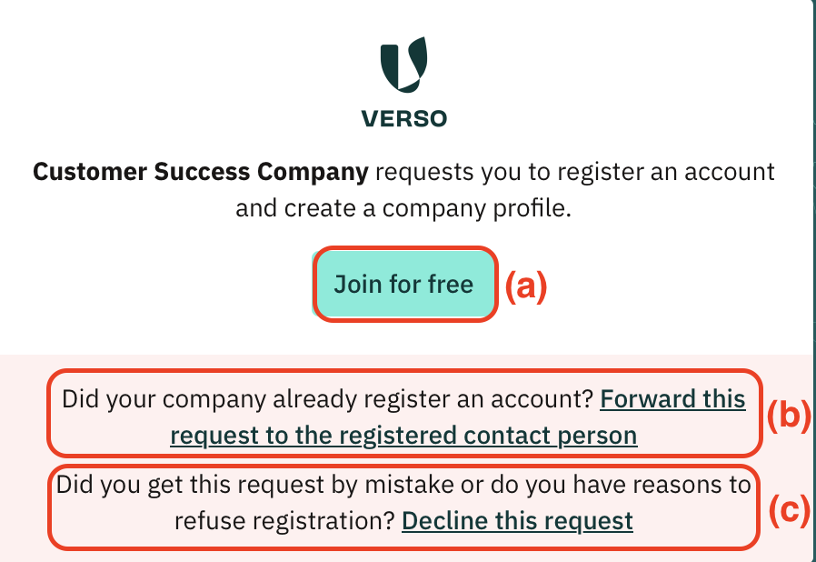 How do I register on the VERSO Supply Chain Hub?